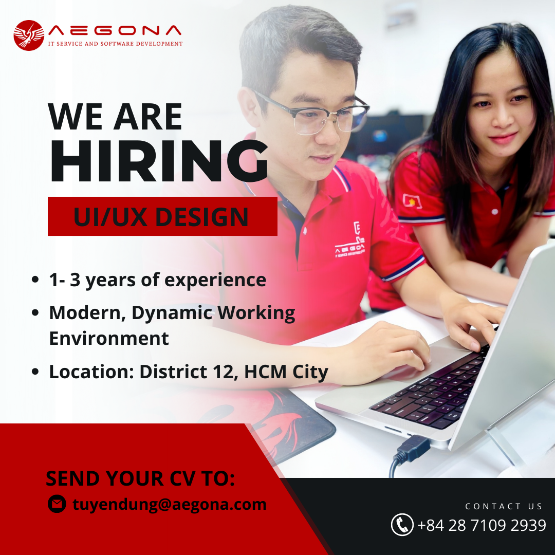 WE'RE HIRING UI/UX DESIGN | Aegona